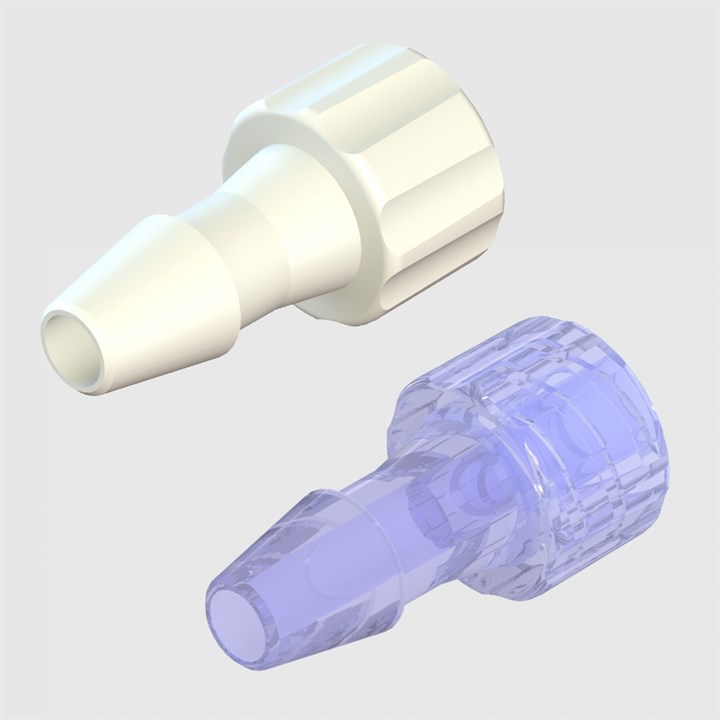 Male Luer Locks to 3/16" Barb - Various Materials Available