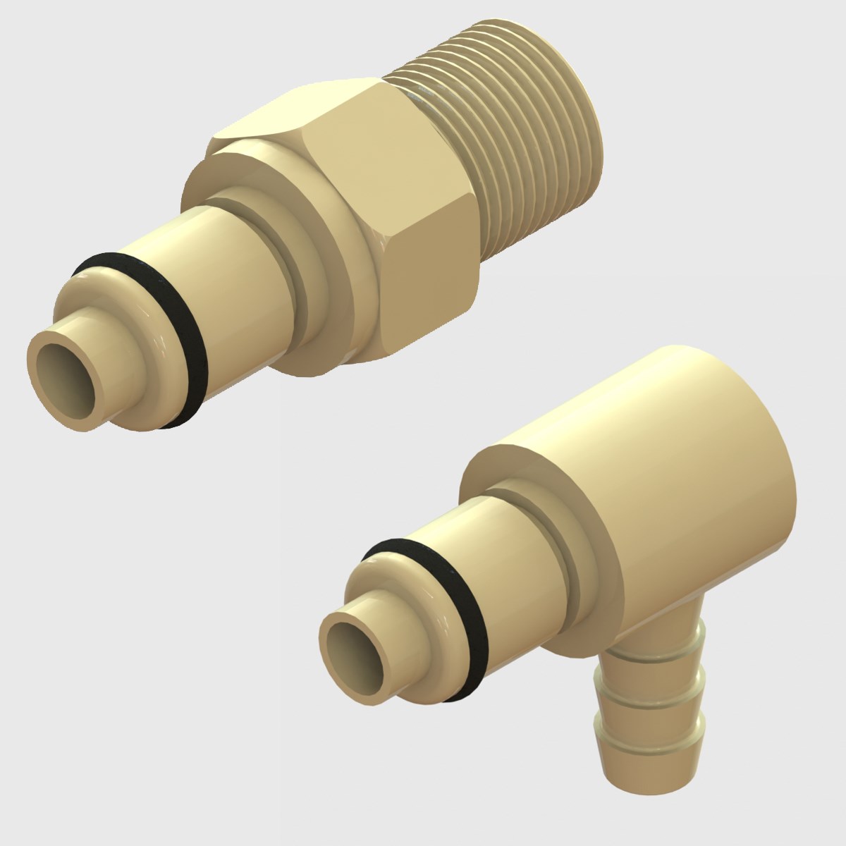 Thumb Latch Couplings - 1/4" Flow, Plugs, Valved, Metal latch ...